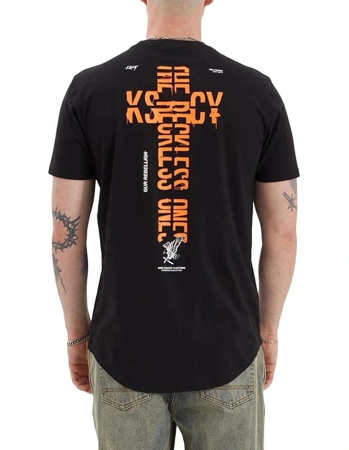 KSCY Brook Dual Curved Tee in Jet Black | MYER