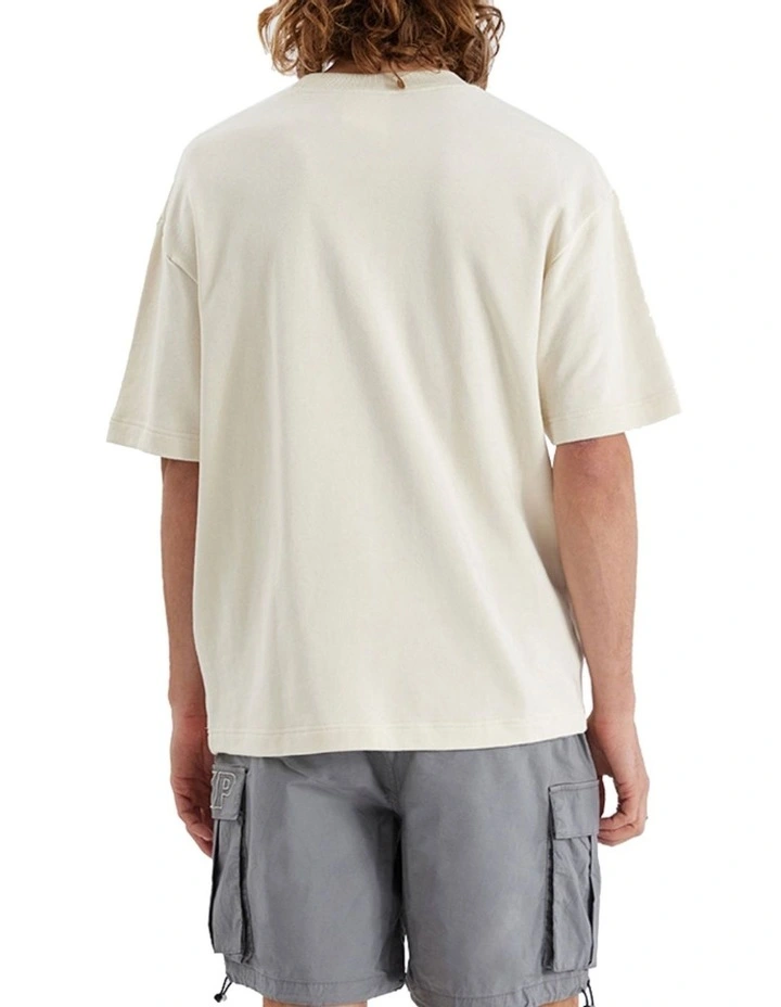 Nomadic Paradise College Loop Back Street Tee in Beige | MYER