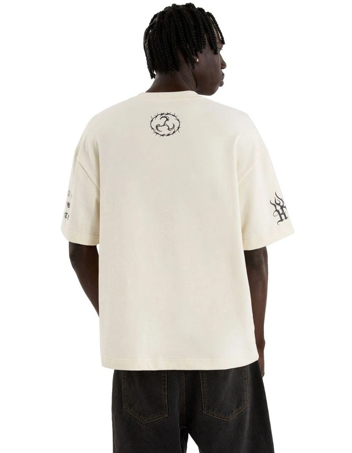 KSCY Endings Loopback Street Tee in Cream | MYER