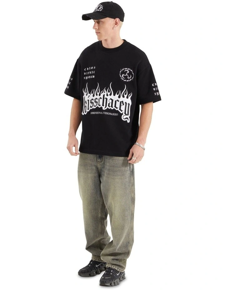 KSCY System Loopback Street Tee in Jet Black | MYER