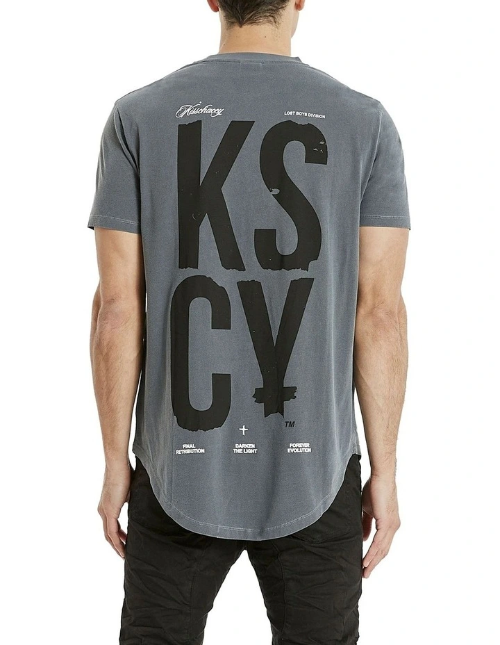 KSCY California Dual Curved Tee in Grey | MYER
