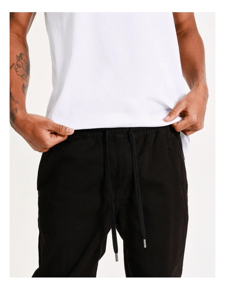 Kenji Jimmy Jogger Chino Pant in Black | MYER