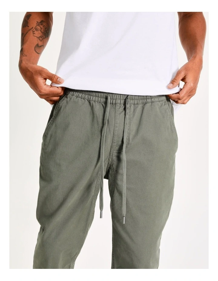 Kenji Jimmy Jogger Chino Pant in Khaki | MYER