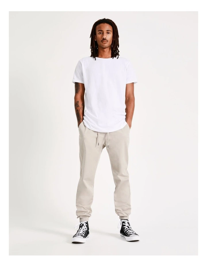 Kenji Jimmy Jogger Chino Pant in Stone | MYER