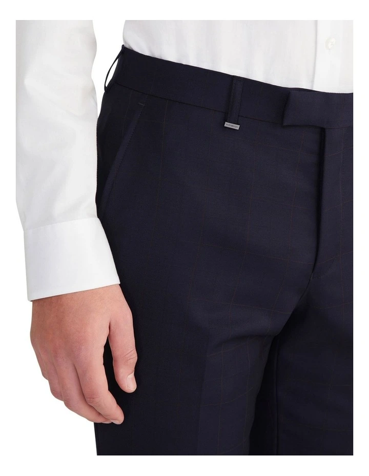Van Heusen Tailored Dobby Window Pane Suit Pant in Navy | MYER