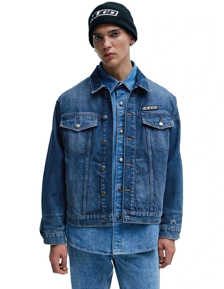 BOSS Hugo Denim Jacket in Medium Blue | MYER