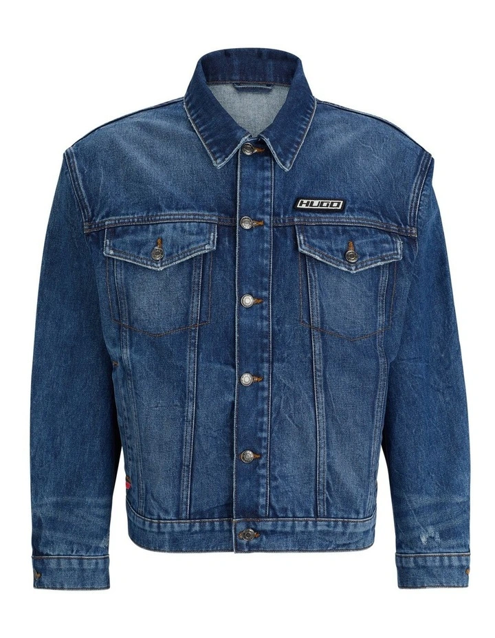 BOSS Hugo Denim Jacket in Medium Blue | MYER