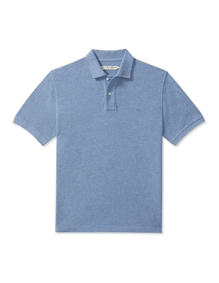 R.M.Williams Rod Polo Shirt in Blue Marle | MYER