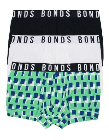 Bonds Icons Trunks 3 Pack In Smiley Face | MYER