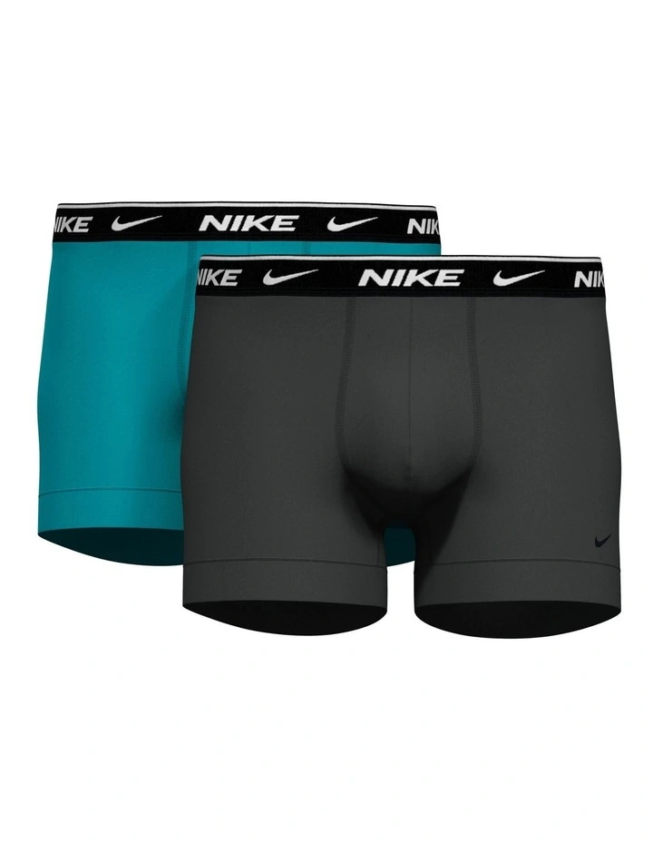Nike Everyday Cotton Stretch Trunks 2 Pack in Multi | MYER