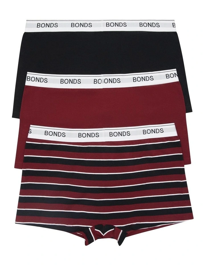 Bonds Guyfront Trunk 3 Pack in Multi | MYER