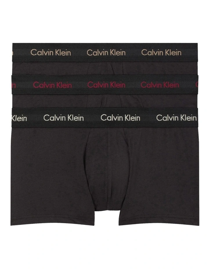 Calvin Klein 3 Pack Cotton Stretch Low Rise Trunks | MYER