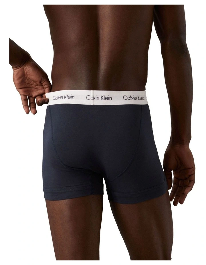 Calvin Klein Cotton Stretch Trunks 3 Pack in Multi | MYER