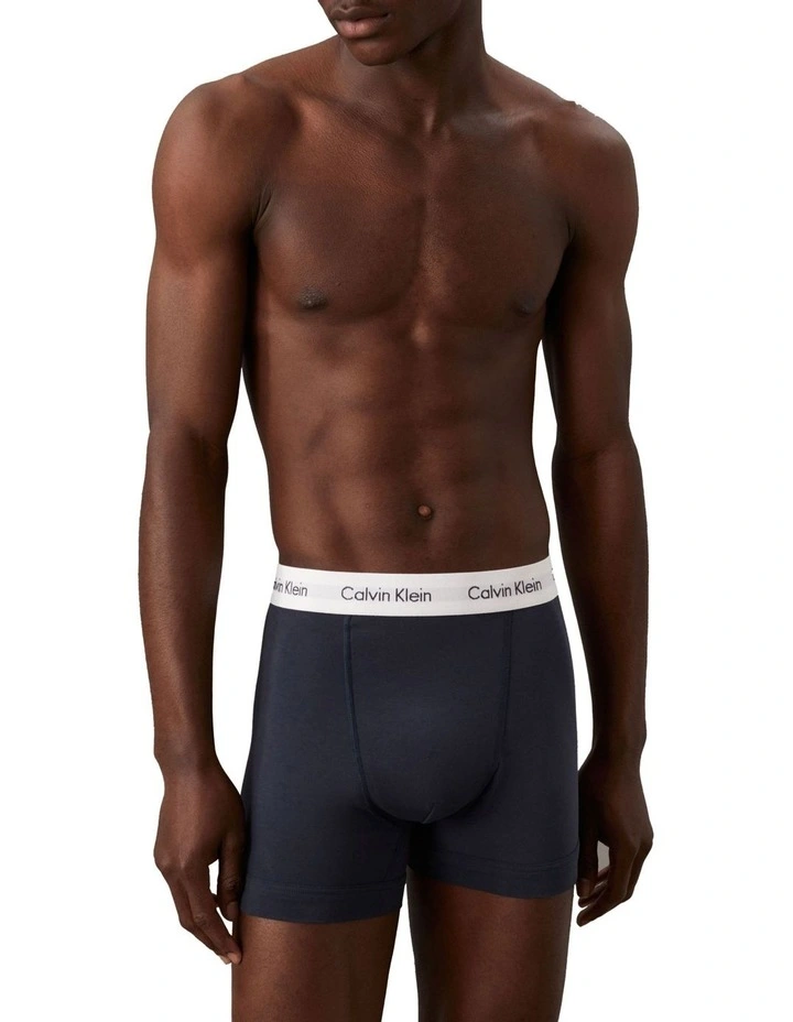 Calvin Klein Cotton Stretch Trunks 3 Pack in Multi | MYER