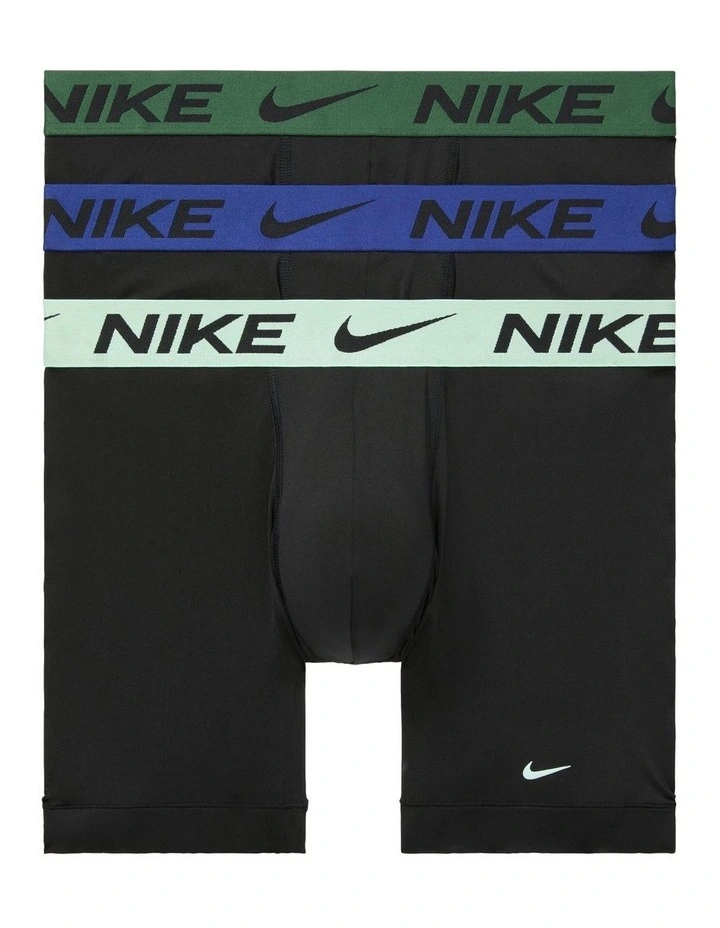 Nike Everyday Micro Boxer Briefs 3 Pack in Multi | MYER