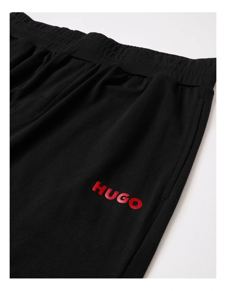HUGO Linked Sleep Short in Black | MYER