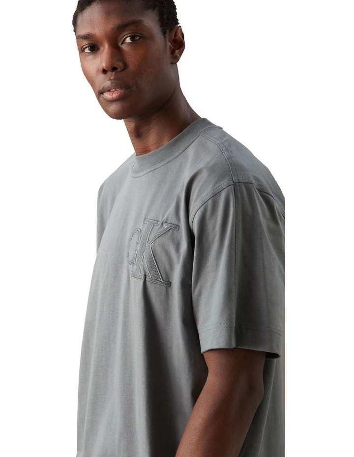 Calvin Klein Jeans Applique Tee in Endless Grey | MYER