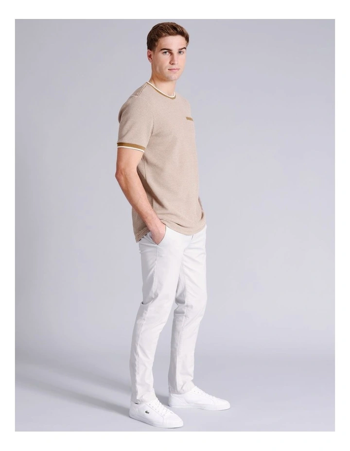 Blaq Jacob Jacquard Tee in Tan | MYER