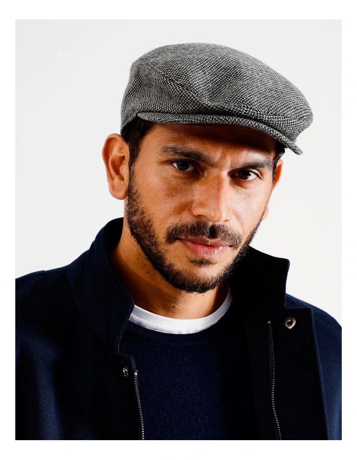 Blaq Driving Cap In Dark Grey | MYER