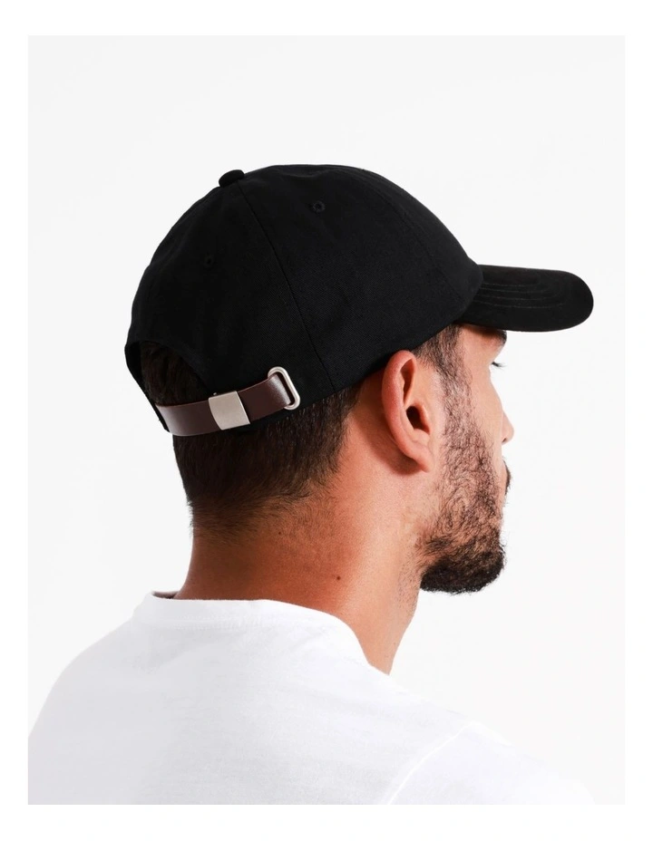 Blaq Cap with Micro Suede Brim in Black | MYER