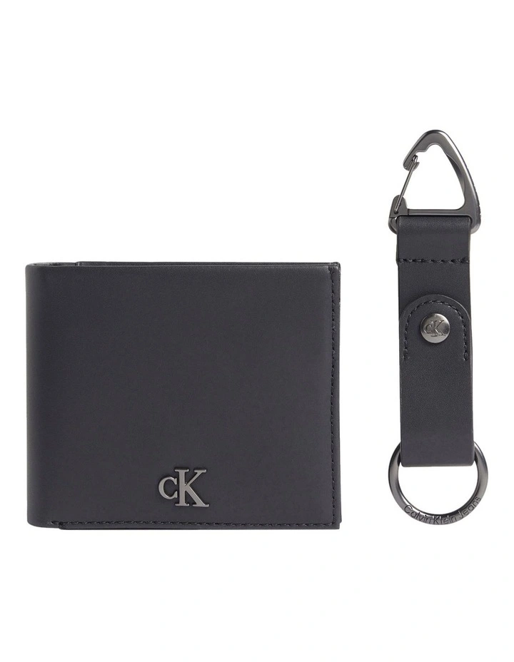 Gifting Bifold Wallet with Keyring Gift Pack in Black
