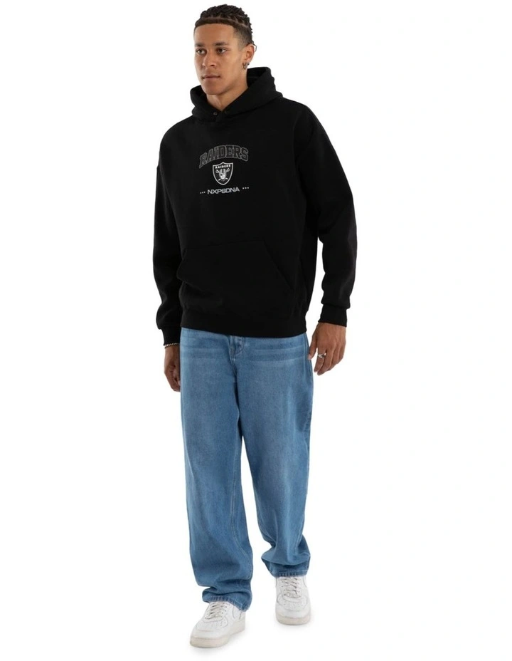 Nena & Pasadena NFL Raiders Relaxed Hoodie in Jet Black | MYER