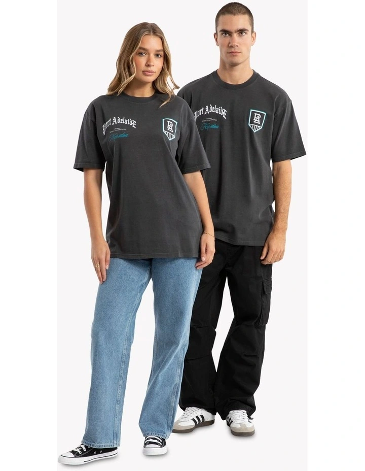 Nena & Pasadena Port Adelaide Vintage Goth Tee in Grey | MYER