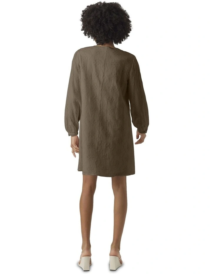 Vero Moda Jura Cotton Dress In Capers | MYER