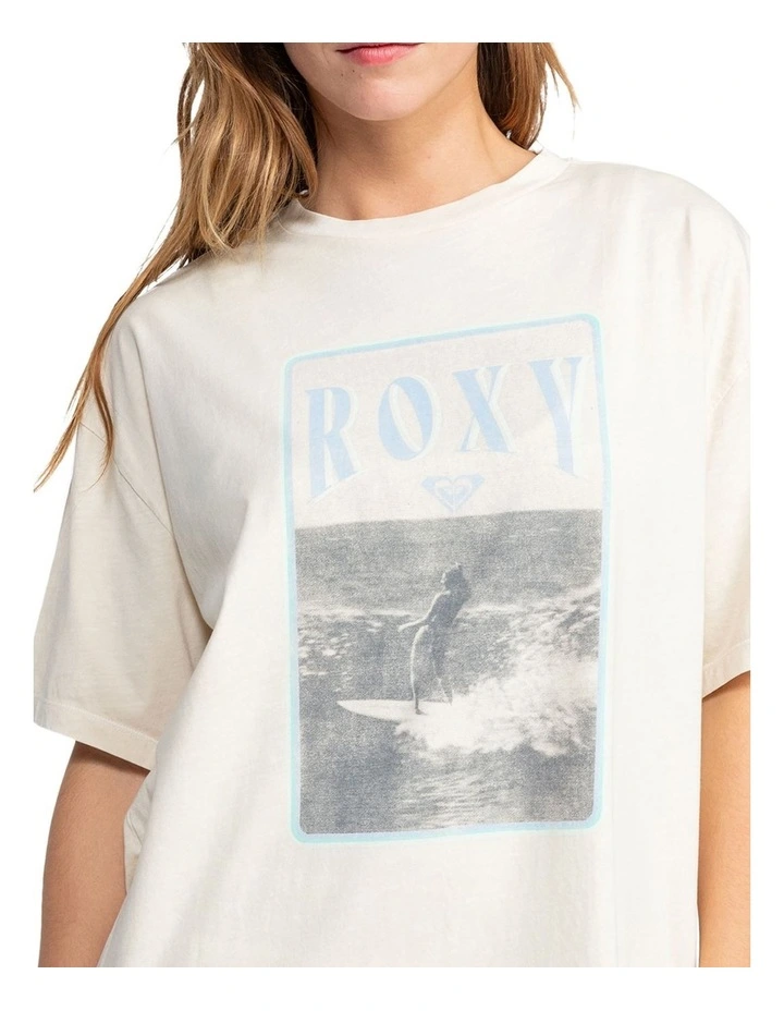 Roxy Sing On The Beach T-shirt in Cream | MYER