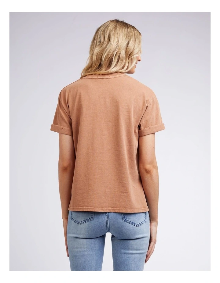 All About Eve Aae Washed Tee in Tan | MYER