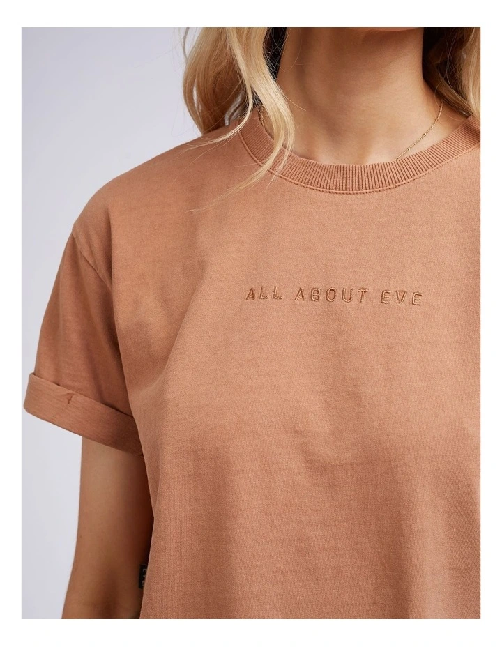 All About Eve Aae Washed Tee in Tan | MYER