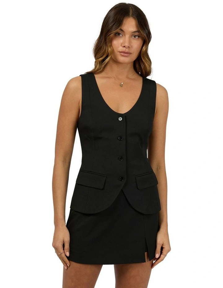 All About Eve Tia Top in Black | MYER