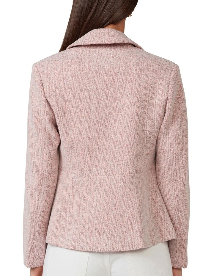 Stella Cropped Floater Jacket in Pink | MYER
