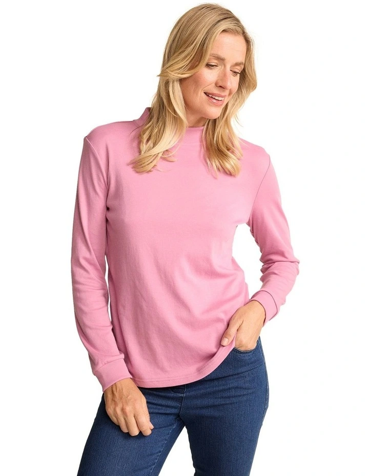 Black Pepper Winterlock Skivvy Top In Peony | MYER