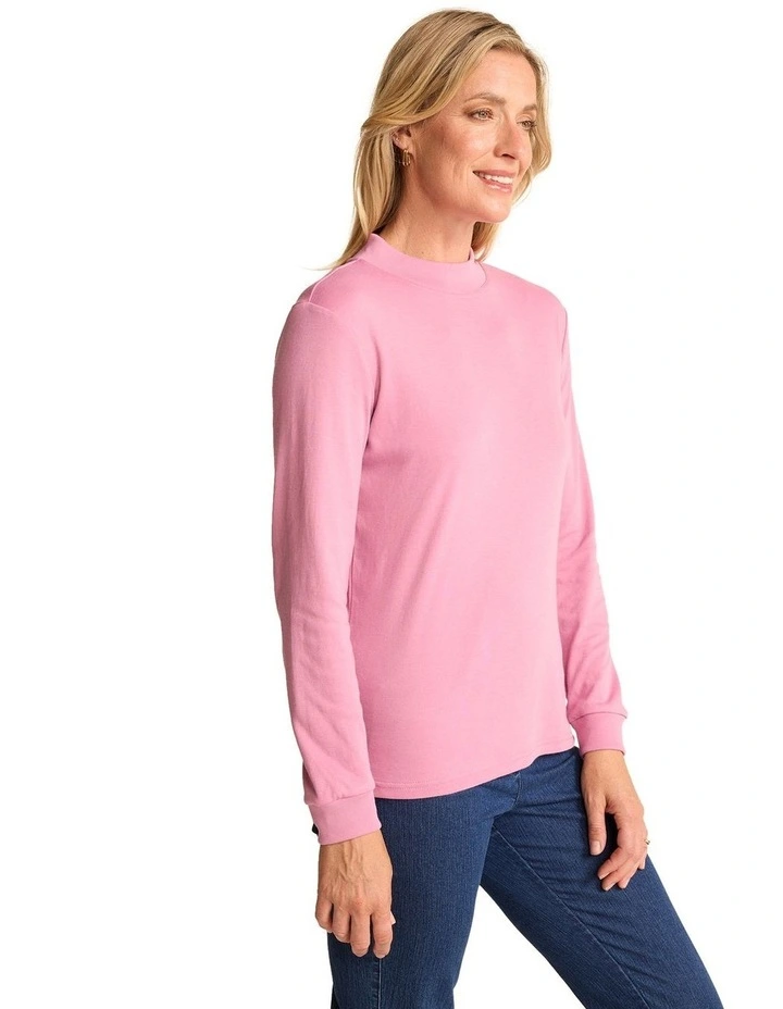 Black Pepper Winterlock Skivvy Top in Peony | MYER