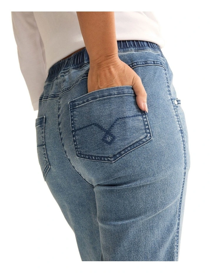 Black Pepper Intense Denim Short Length Jean in Mid Blue 2 | MYER