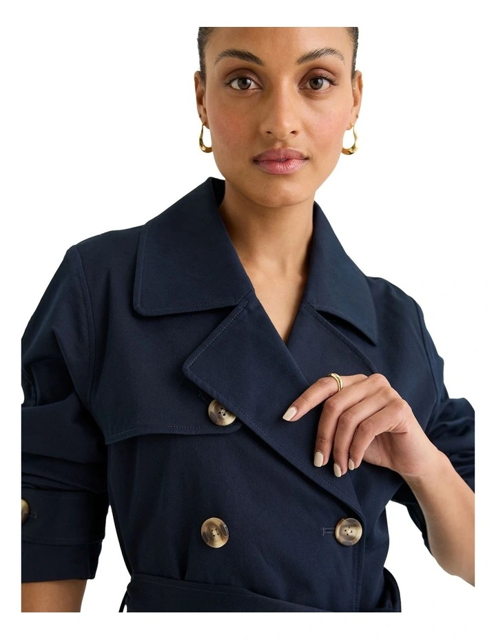 Yarra Trail Masonry Trench in Blue | MYER