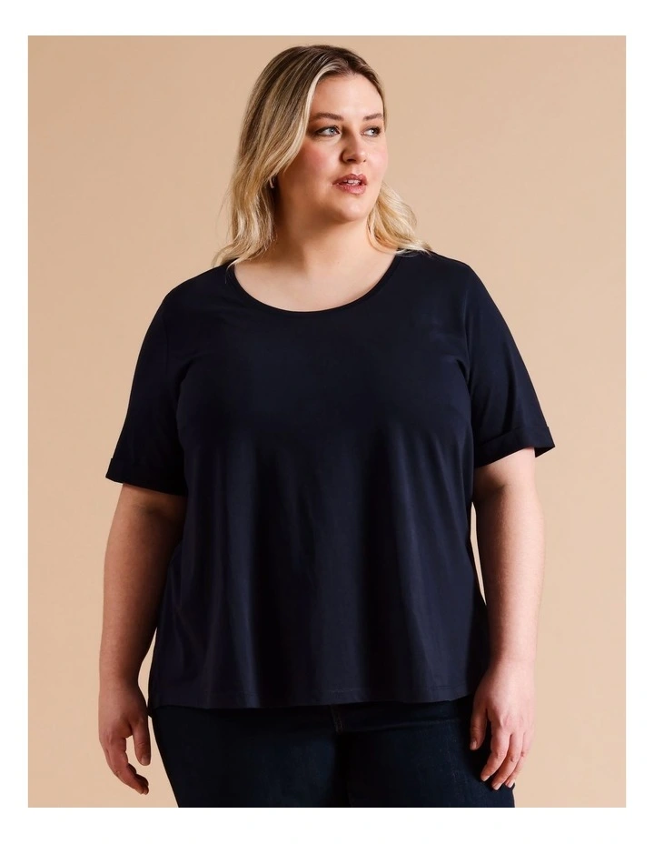 Regatta Organic Cotton Wardrobe Staple Tee In Navy | MYER