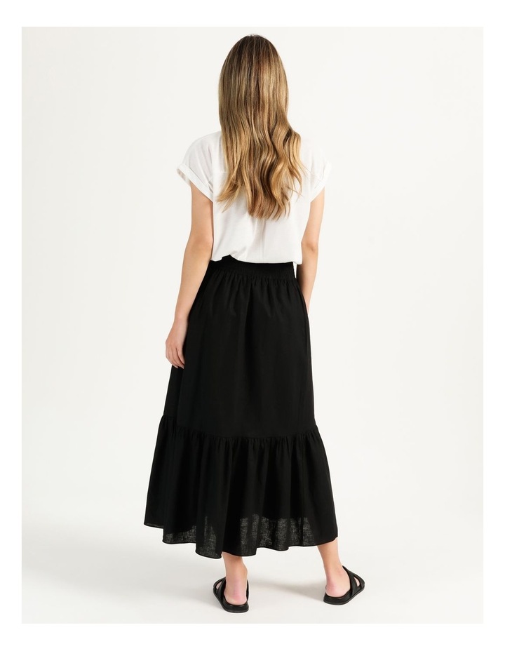 ALPHA STUDIO BASQUE SKIRT IN SMOCK STITCH ORGANZA