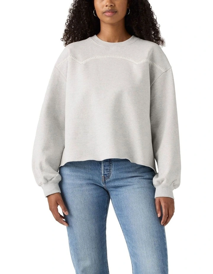 Levi's Leo Western Yolk Sweatshirt in Heather | MYER