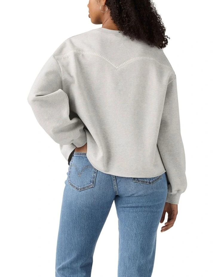 Levi's Leo Western Yolk Sweatshirt in Heather | MYER