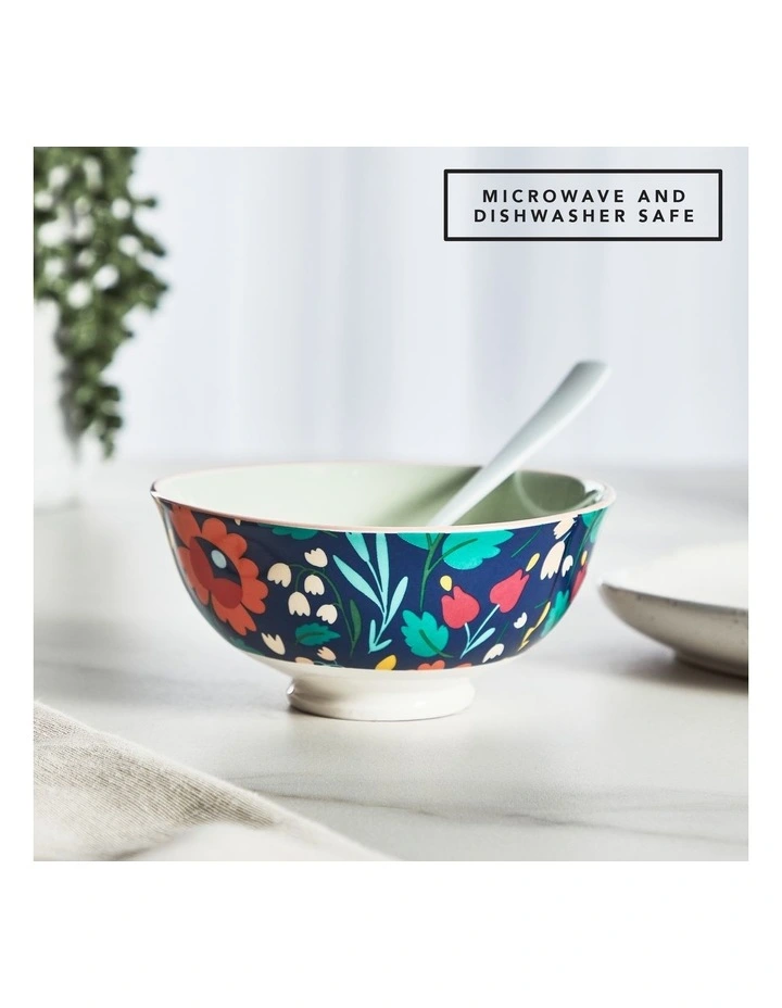Cooper & Co Floral Porcelain Polish Rice Bowls Set Of 6 in Multi | MYER