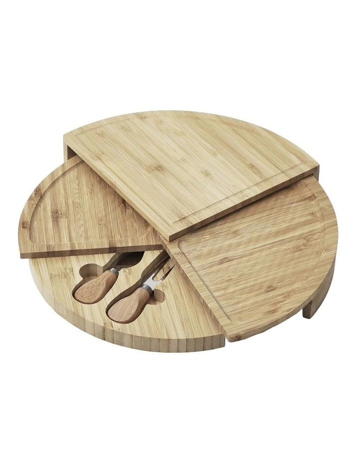 Cooper & Co 3-Piece Round Collapsible Board in Bamboo | MYER