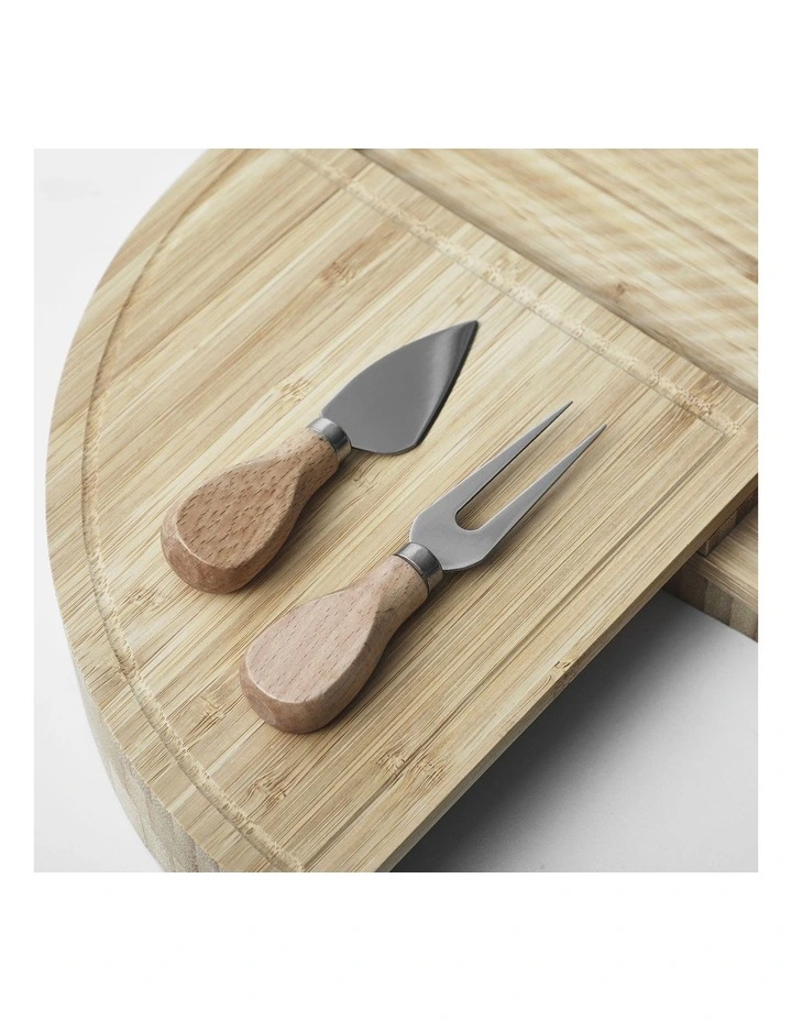 Cooper & Co 3-Piece Round Collapsible Board in Bamboo | MYER