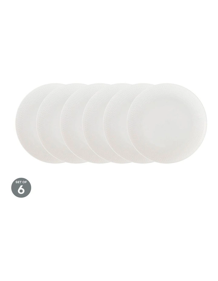 Maxwell & Williams White Basics Diamonds Side Plate 18cm Set of 6 | MYER