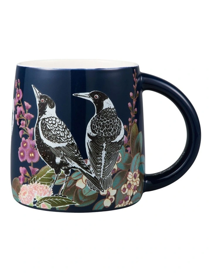 Maxwell & Williams Eloise Short Native Grace Magpie Mug 350ml in Multi ...
