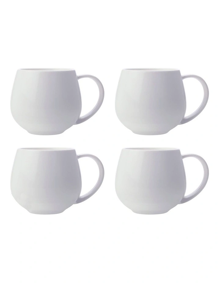 Maxwell & Williams White Basics Snug Mug 450ML White Set of 4 | MYER