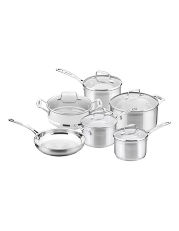 Scanpan Impact 2 Piece Fry Pan Set in Stainless Steel | MYER