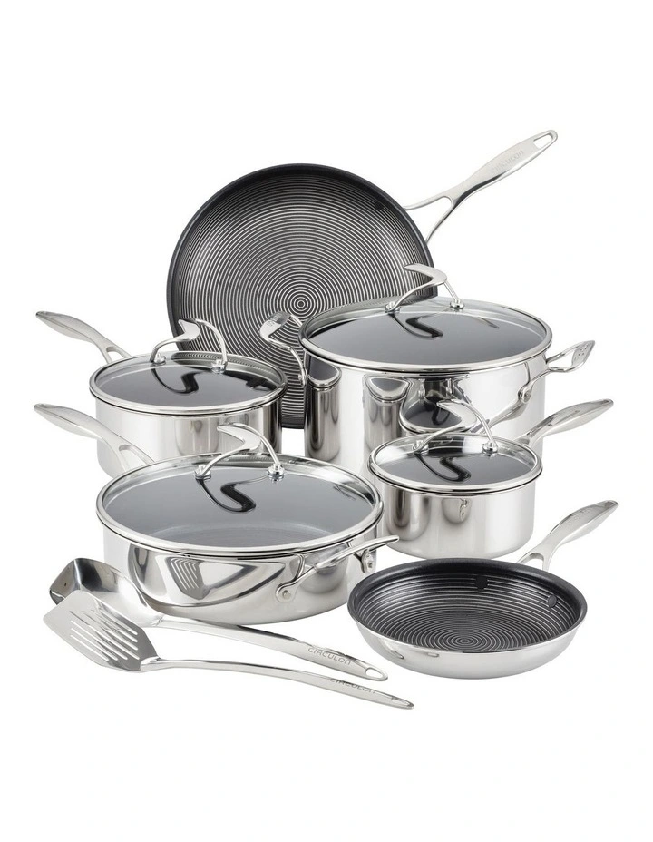 Circulon Induction 10 Piece Cookware Set With Utensils In Stainless ...