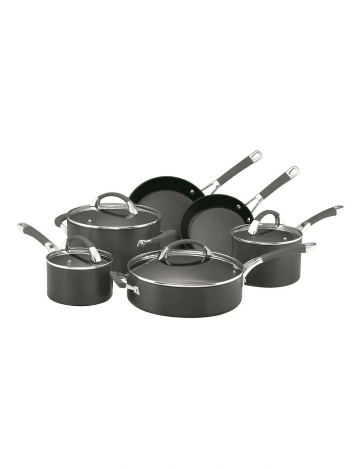 Anolon Nonstick Induction 6 Piece Cookware Set in Black | MYER
